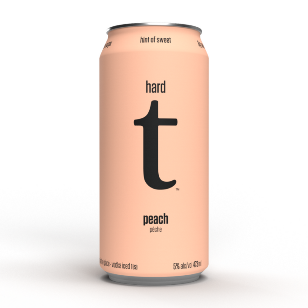 HARD T - PEACH VODKA ICED TEA TALL CAN 473ML – STB Warehouse